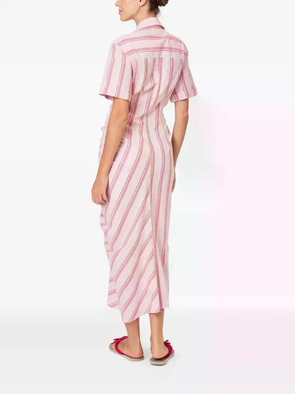 Rosie Assoulin Striped Shirt Dress