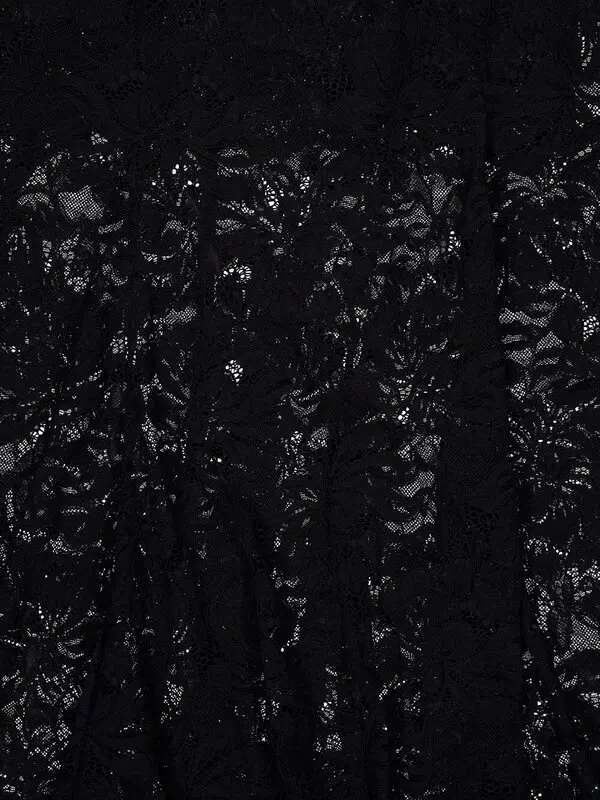 Rabanne High-neck Lace Maxi Dress