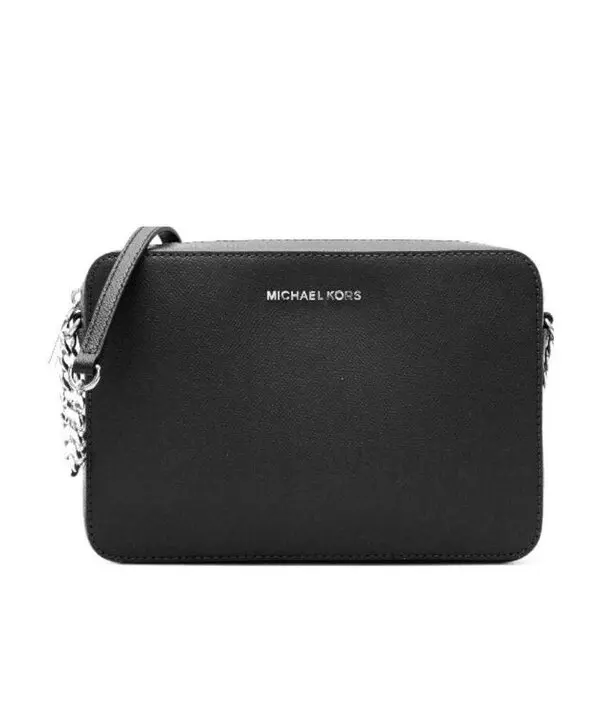 Michael Kors Jet Set Large Crossbody Bag With Logo Plaque