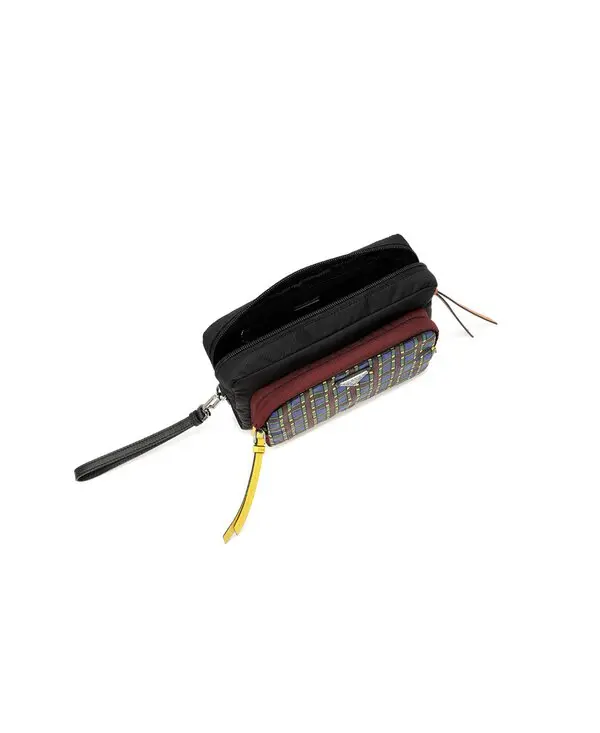 Prada Logo Zipper Clutch