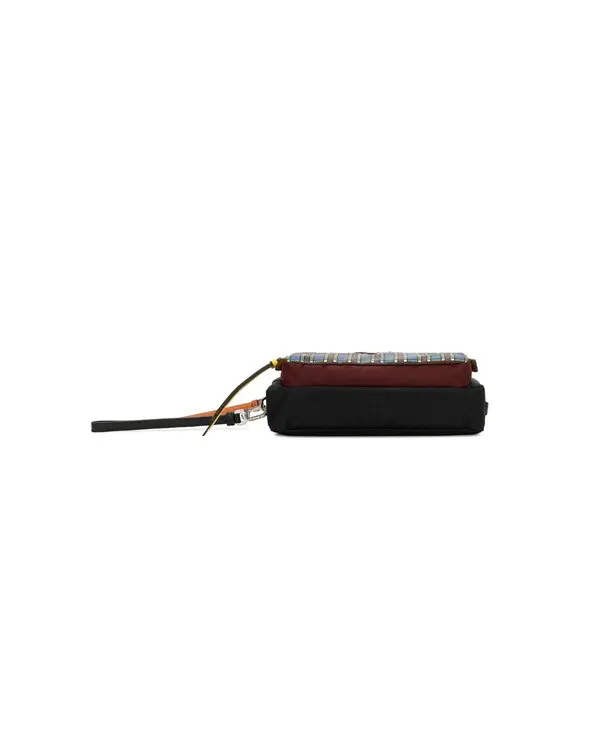 Prada Logo Zipper Clutch