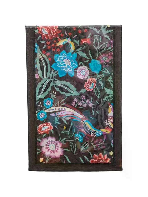 Missoni Floral-print Bird-motif Scarf - Brown