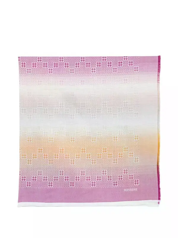 Missoni Square-shape Scarf - Pink
