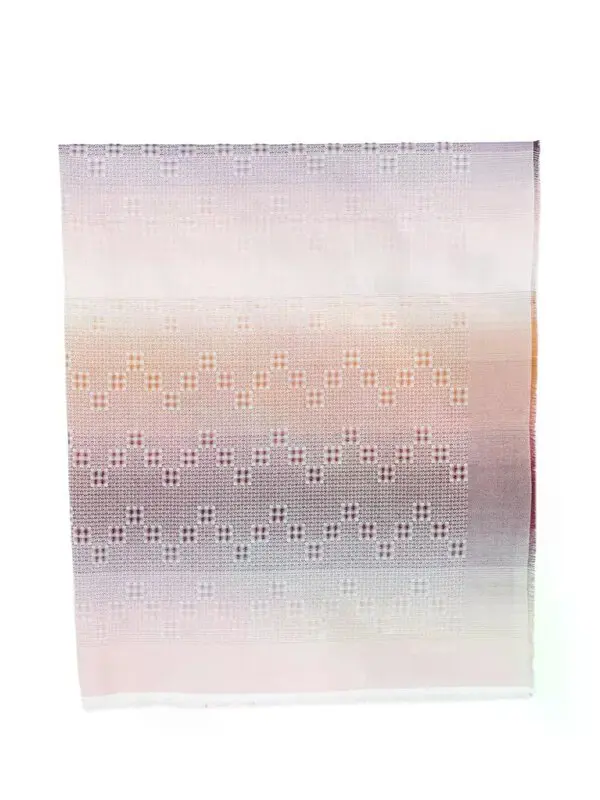 Missoni Zigzag-knit Fringed Scarf - Pink