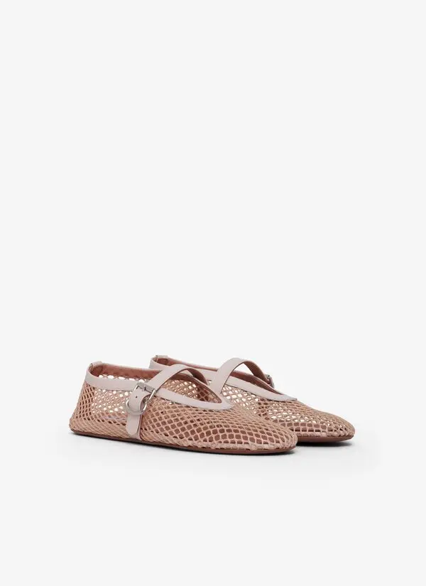 Alaïa Fishnet Ballet Flats