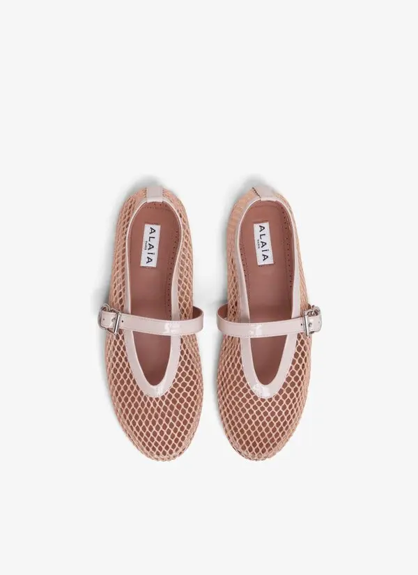 Alaïa Fishnet Ballet Flats