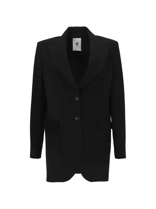 PT TORINO Victoria Peak-lapel Single-breasted Blazer