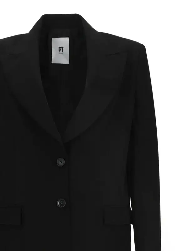 PT TORINO Victoria Peak-lapel Single-breasted Blazer