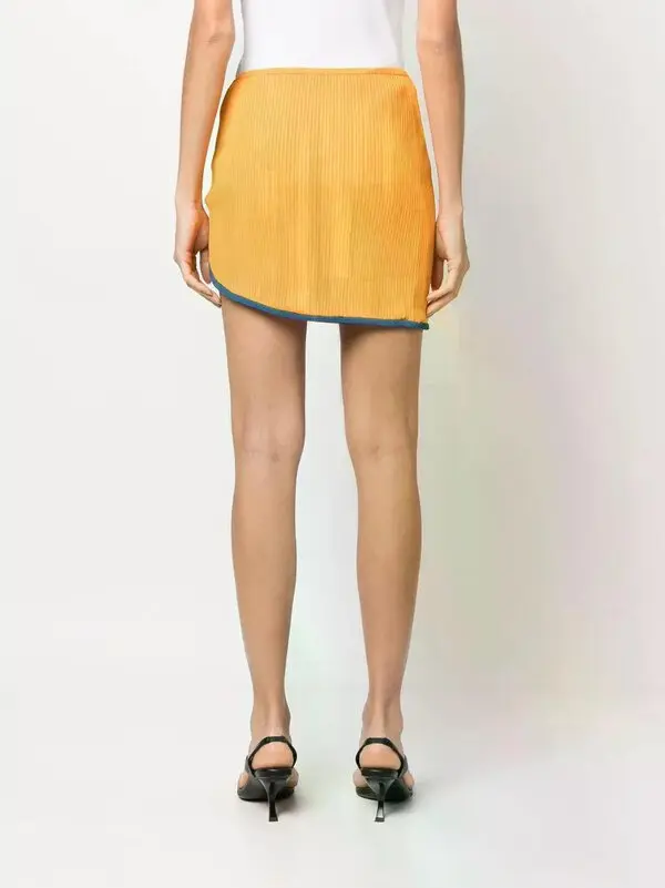 DIESEL® Ribbed-knit Asymmetric Mini Skirt