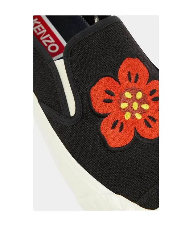 Kenzo Floral Embroidered Slip-on Sneakers