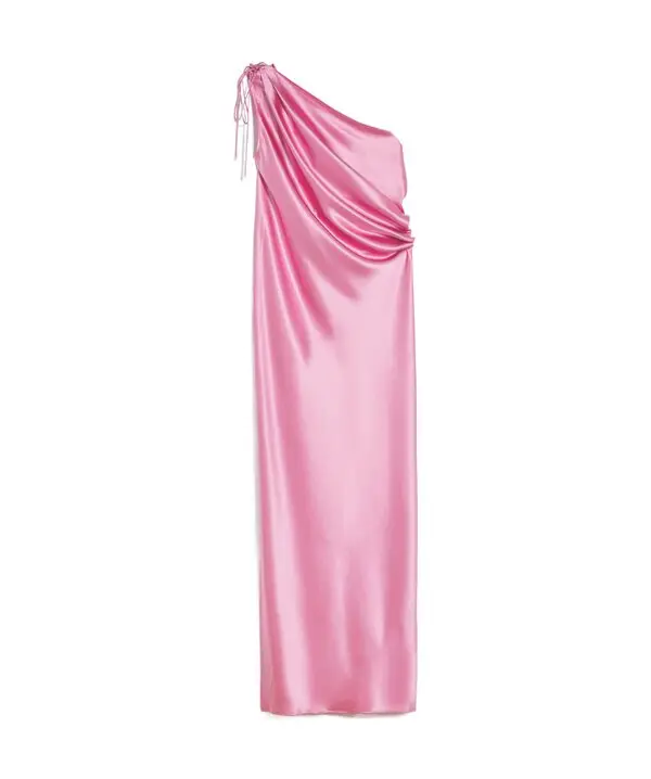 Max Mara One-shoulder Maxi Dress - Pink