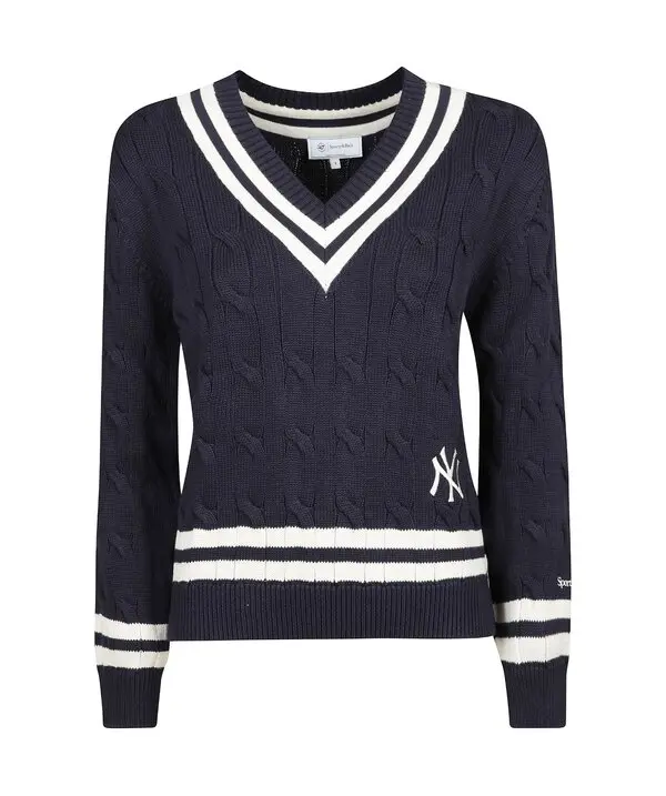 SPORTY  RICH Sporty & Rich V-neck Sweater