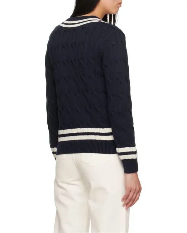 SPORTY  RICH Sporty & Rich V-neck Sweater
