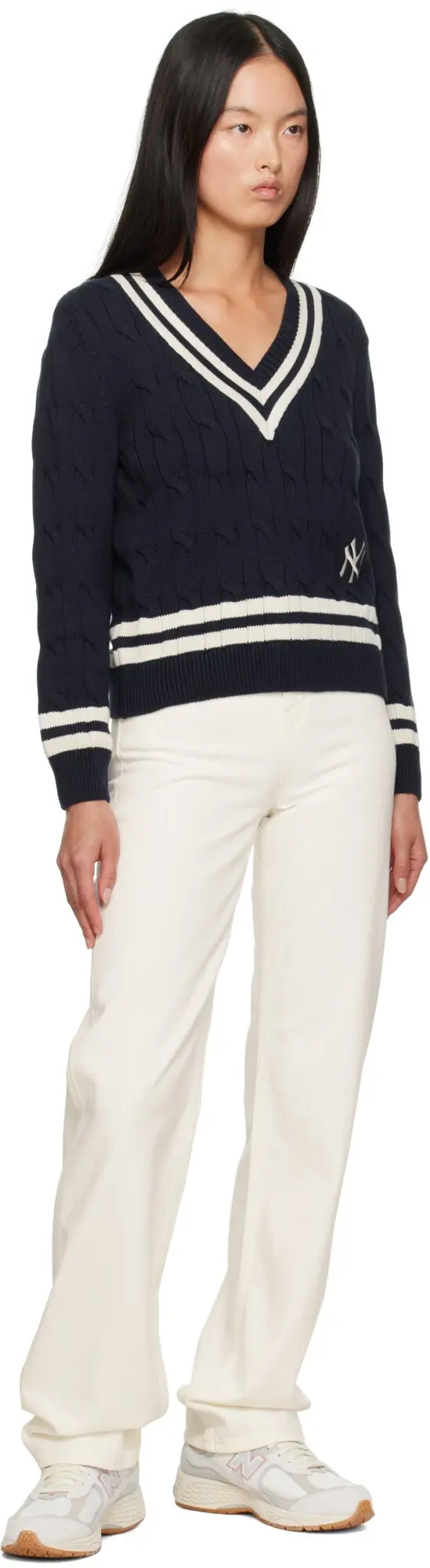 SPORTY  RICH Sporty & Rich V-neck Sweater