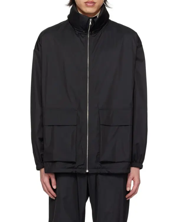 Auralee Concealed-hood Cargo Jacket