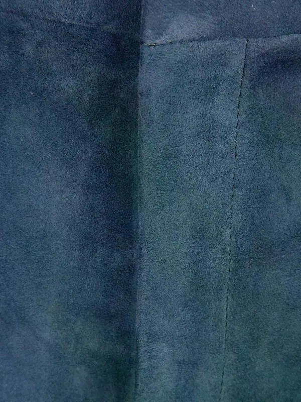 Stouls Suede Slim-fit Trousers - Blue