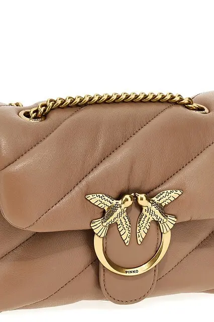 Pinko Love Mini Puff Logo Plaque Shoulder Bag