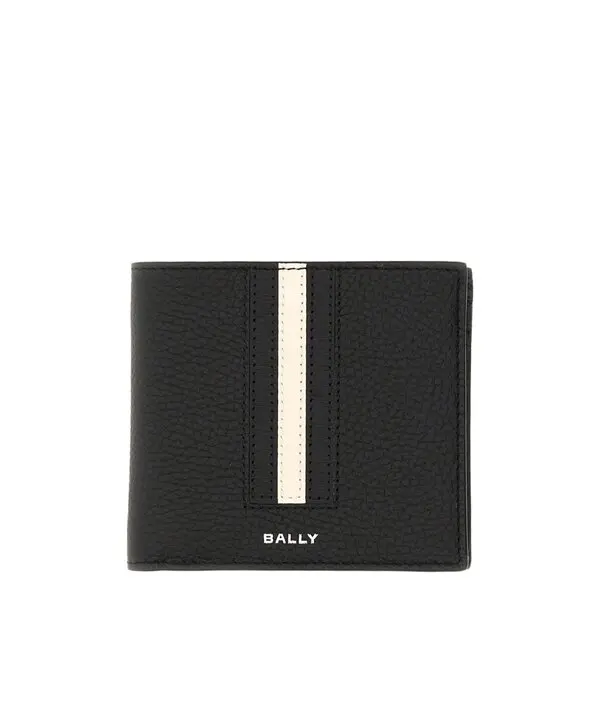 Bally Ribbon Logo Detailed Bi-fold Wallet