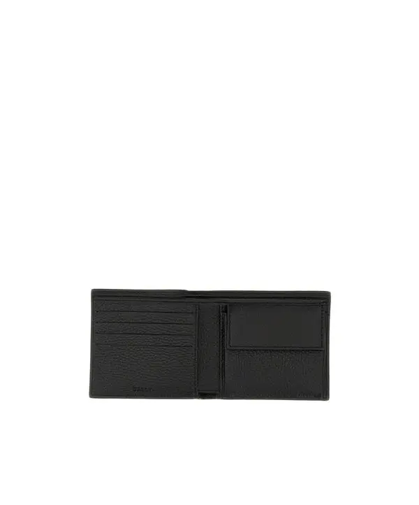 Bally Ribbon Logo Detailed Bi-fold Wallet