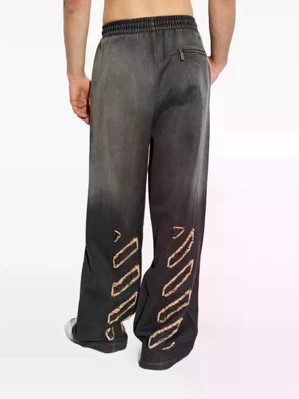 Off-White Diagonals Drawstring Jeans