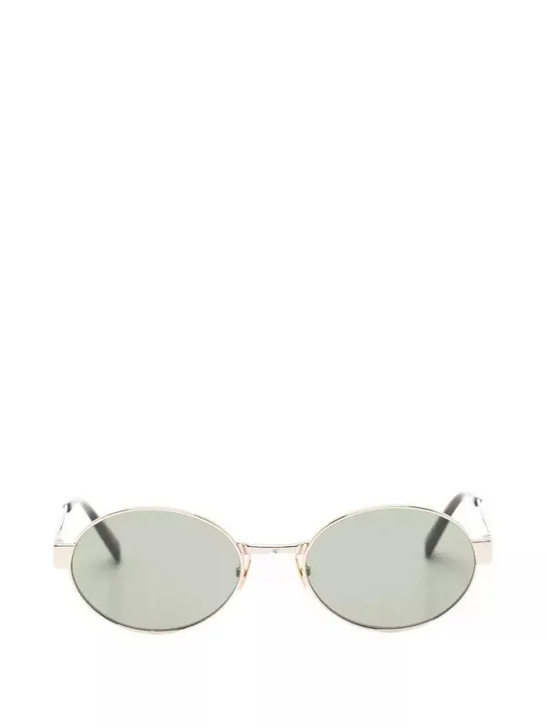 Saint Laurent Oval-frame Sunglasses - Gold
