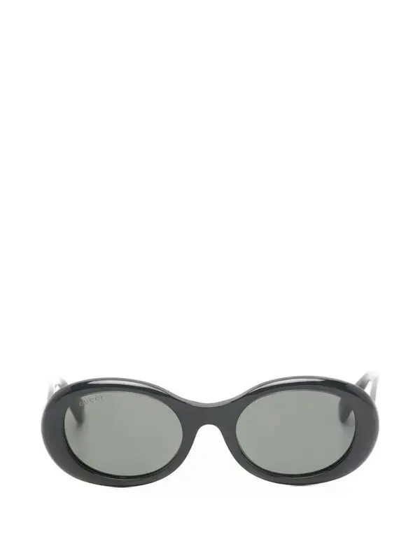 Gucci Oval-frame Sunglasses - Black