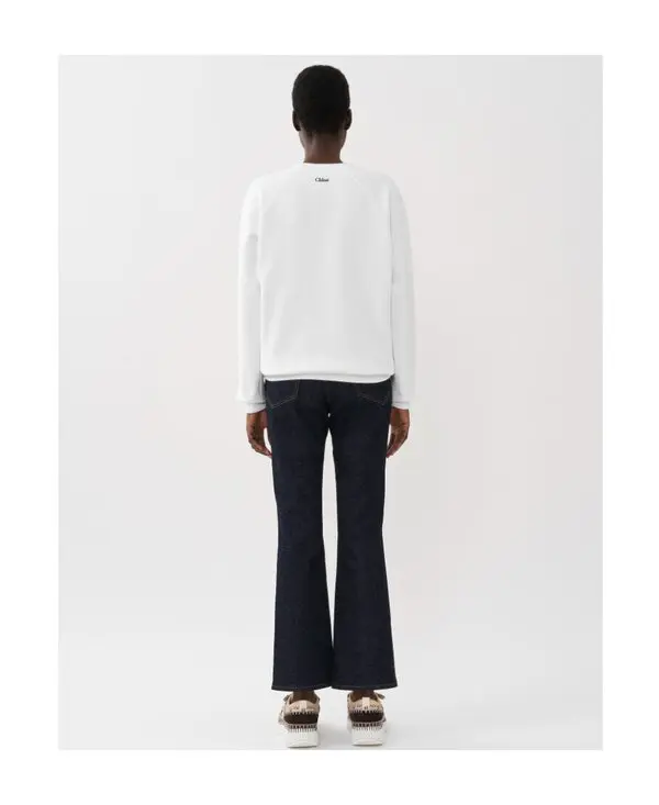 Chloé Crewneck Sweatshirt With Embroidered Logo