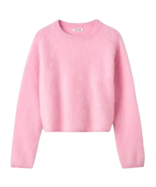 Soft Goat Long-sleeved Sweater - Pink
