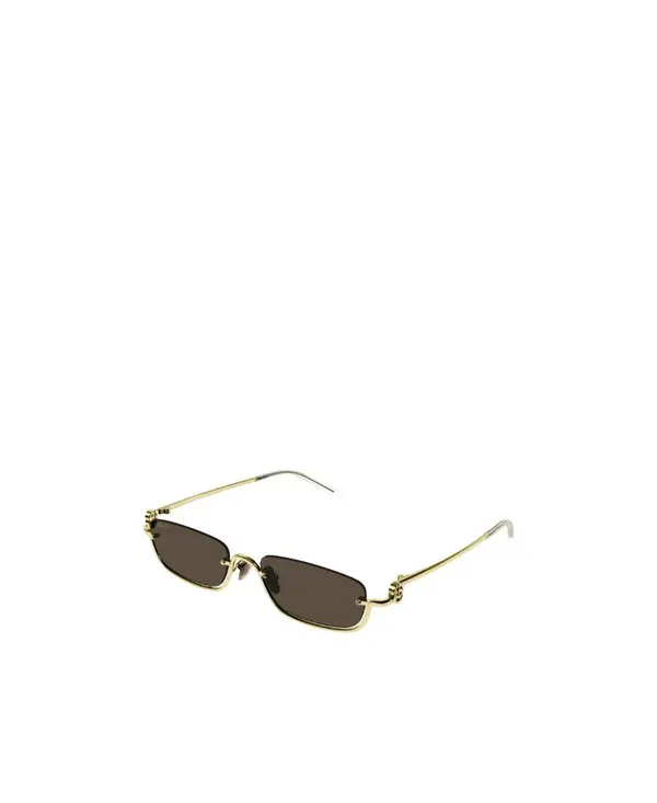 Gucci Rectangular Rimless Sunglasses