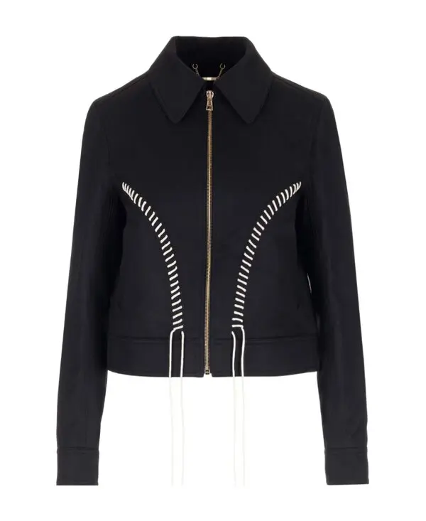 Chloé Embroidered Cropped Jacket