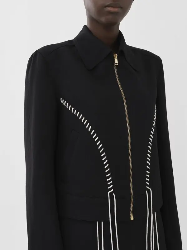Chloé Embroidered Cropped Jacket