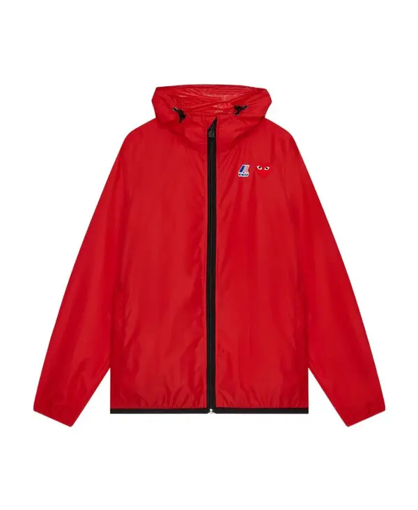 Play Comme Des Garcon X K-way Zip Hooded Jacket