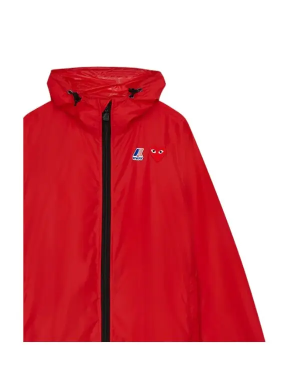 Play Comme Des Garcon X K-way Zip Hooded Jacket