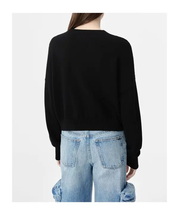 Amiri Round Neck Logo Patterned Sweater