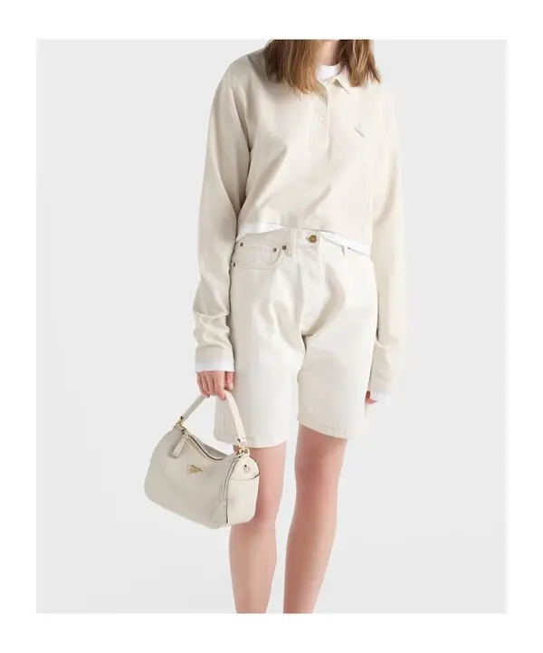 Prada Denim Bermuda Shorts - White