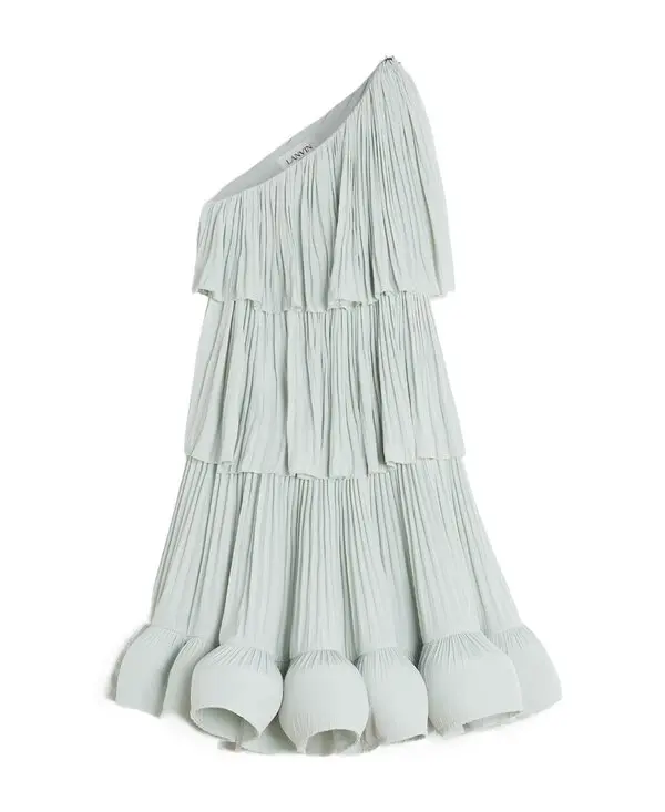 LANVIN Ruffled Asymmetric One-shoulder Dress