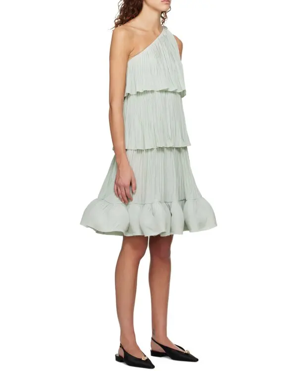 LANVIN Ruffled Asymmetric One-shoulder Dress