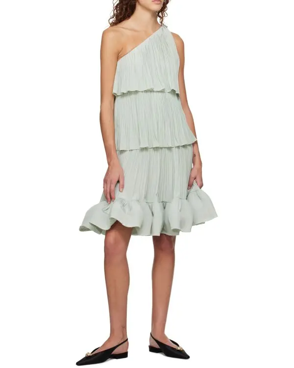 LANVIN Ruffled Asymmetric One-shoulder Dress
