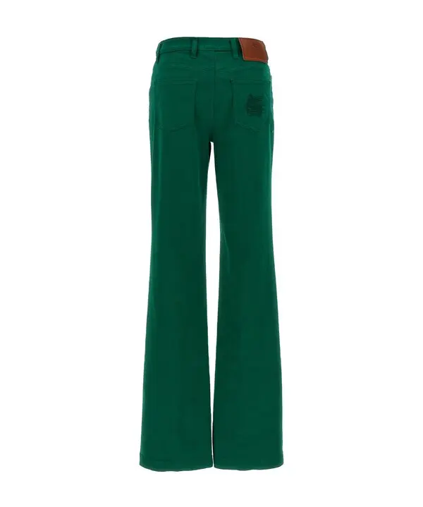 Etro Cotton Wide Leg Trousers
