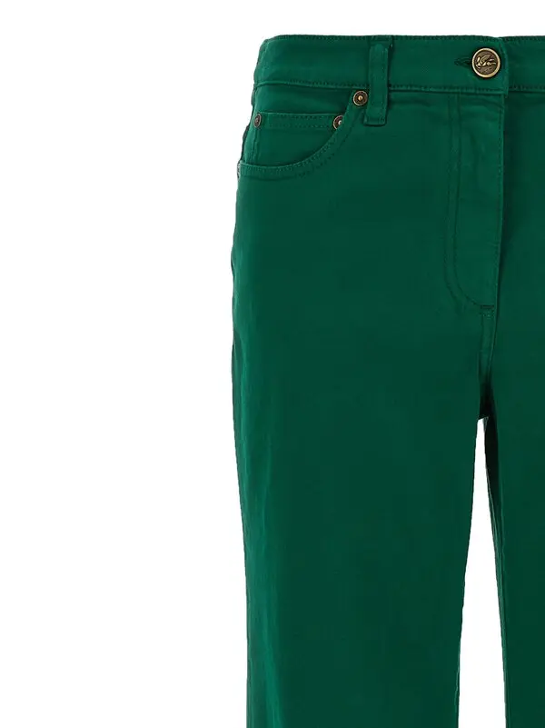Etro Cotton Wide Leg Trousers