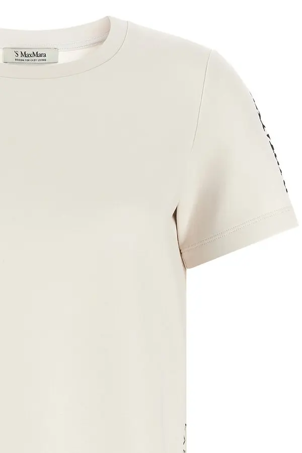 Max Mara Short Sleeve T-shirt With Logo Detail