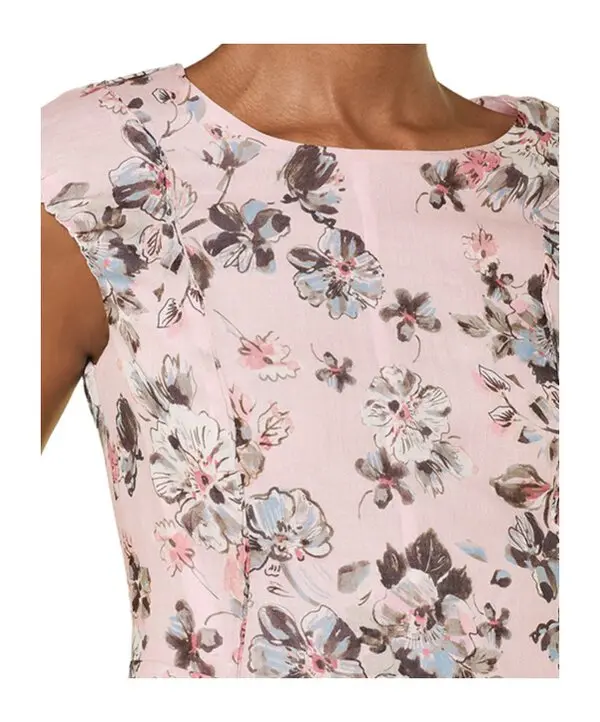 Max Mara Floral-print Cap-sleeve Maxi Dress