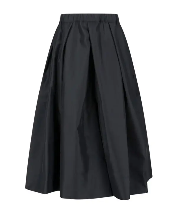 Comme Des Garçons Pleated Midi Skirt