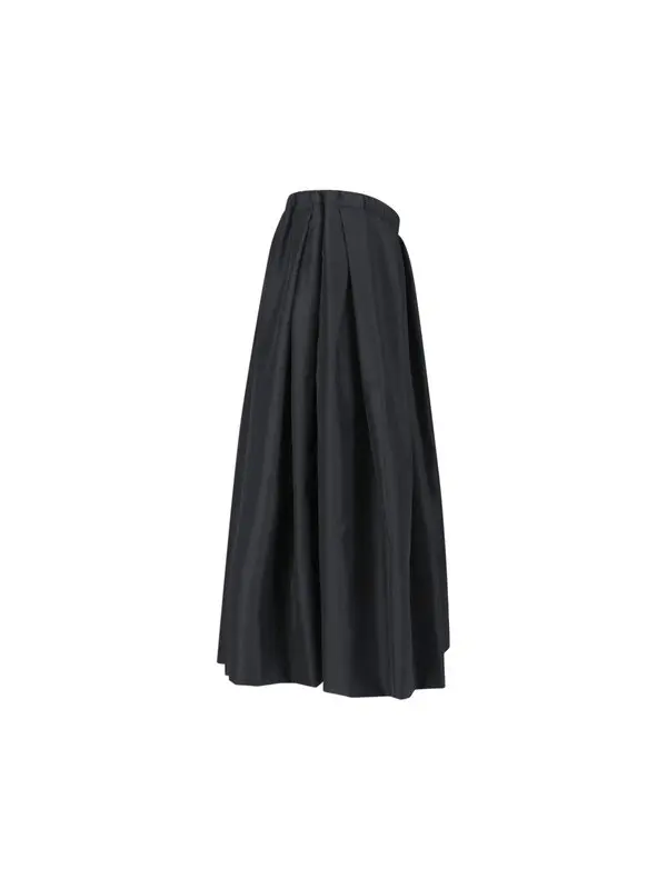 Comme Des Garçons Pleated Midi Skirt