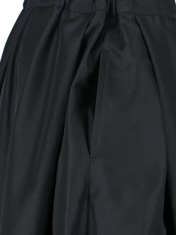 Comme Des Garçons Pleated Midi Skirt