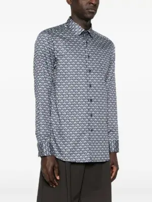 Etro Floral Buttoned Shirt - Gray