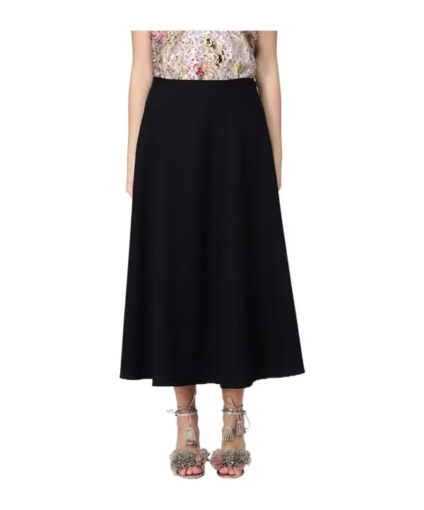 Alberta Ferretti High-waisted Midi Skirt