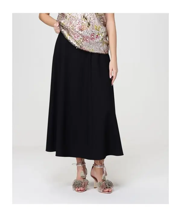 Alberta Ferretti High-waisted Midi Skirt