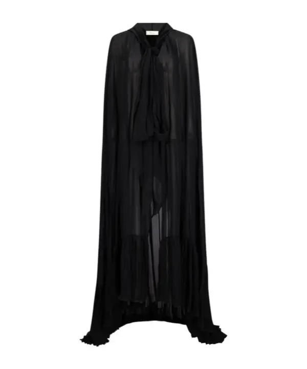 Blumarine Tie-detail Cape Coat