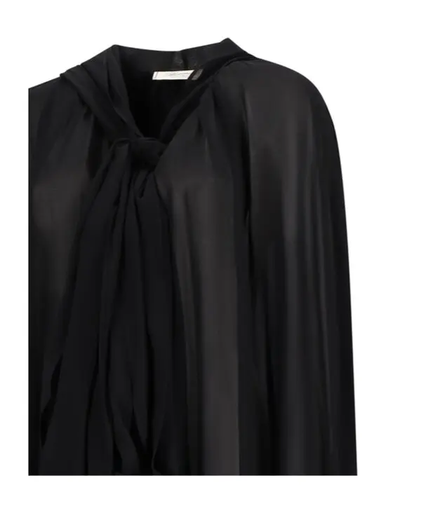 Blumarine Tie-detail Cape Coat